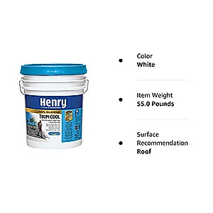 Henry HE887HS073 TropiCool5GAL Tropicool Roof Coat, 5 Gallon