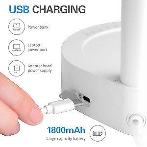 Intelligent Desktop Water Bottle Dispenser, Portable Removable 5 Gallon Electric Water Bottle Pump, Universal Water Jugs Pump USB Charging Automatic Water Dispenser for Home, Office, Outdoor (White)