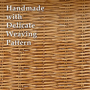 myHomeBody Wicker Home Organizer Basket | Office Organization as Book Holder, Desk Organizer, Magazine Holder | Home Organization | Wicker Baskets for Storage & Organization | Tan, 1pc