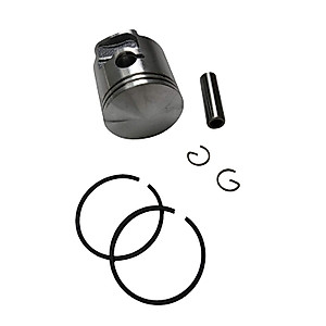 ENGINERUN 44MM Piston Piston Ring Kit Compatible with Husqvarna 150BF 150BT 350 BT Backpack Leaf Blower Parts Rep OEM 502849601