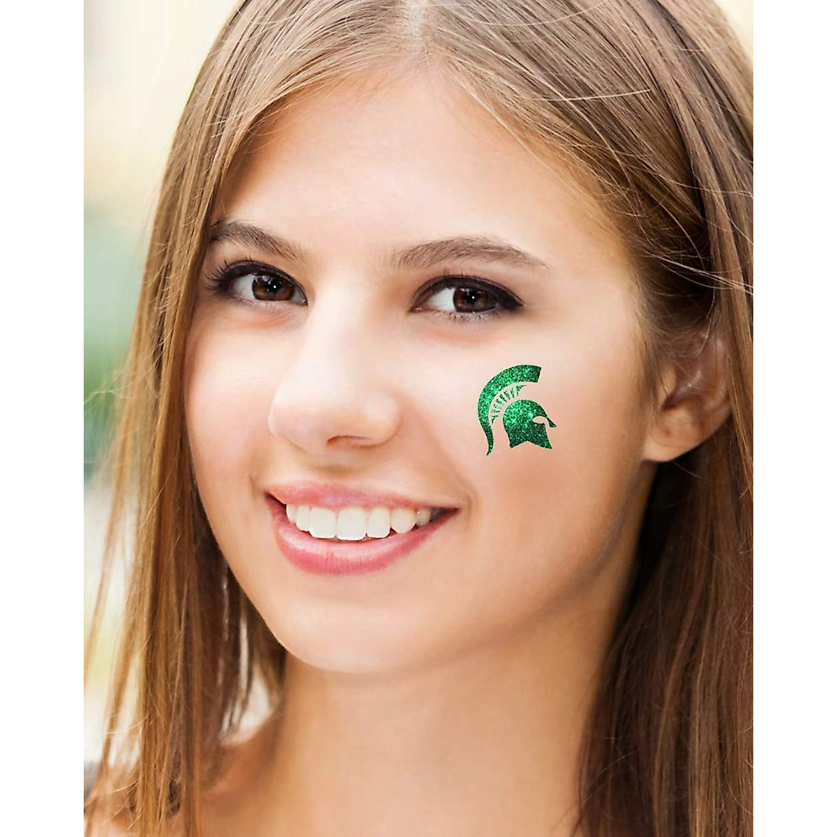 Michigan State Spartans Glitter Tattoo 2-pack