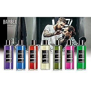 BARBER MARMARA No.6 Eau de Cologne Men's with Ball Pump Atomiser in Glass Bottle 1 x 500 ml - After Shave Men - Fragranced Water - Shaving Water Men - Refreshes Cooling - Barbershop Spray - Body Spray