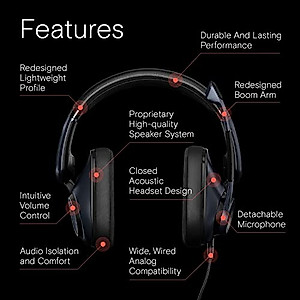 EPOS H6Pro - Closed Acoustic Gaming Headset with Mic - Over-Ear Headset – Lightweight - Lift-to-Mute - Xbox Headset - PS4 Headset - PS5 Headset - PC/Windows Headset - Gaming Accessories (Black)