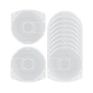 HOVTOIL 10Pcs Replacement UMD Game Disc Storage Case, Clear Game Disc Storage Shell Case Cover Compatible with PSP1000/2000/3000 Clear
