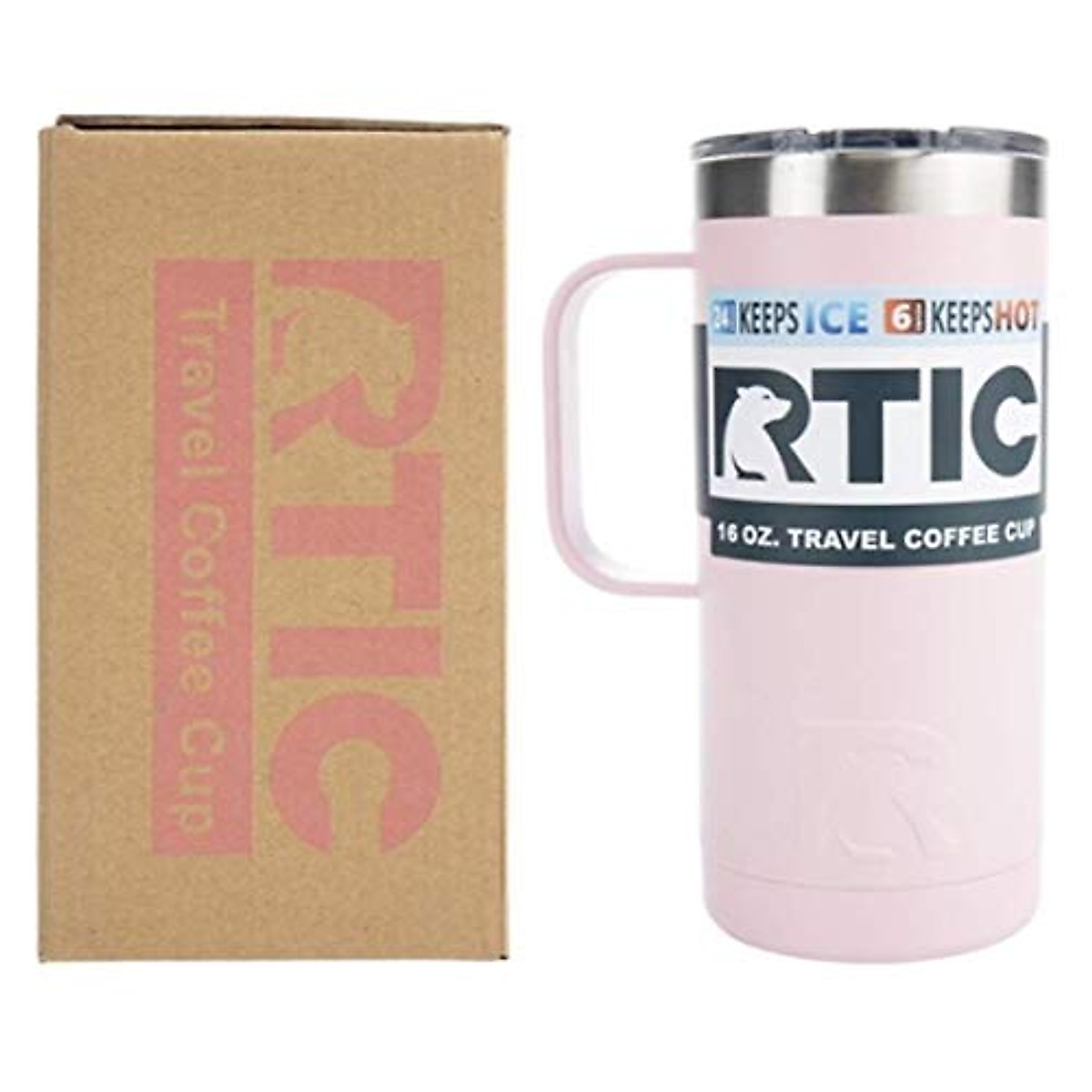 RTIC Travel Coffee Cup (16 oz), Flamingo