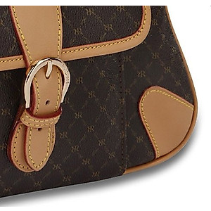 Signature Brown Satchel Organizer by Rioni Designer Handbags & Luggage