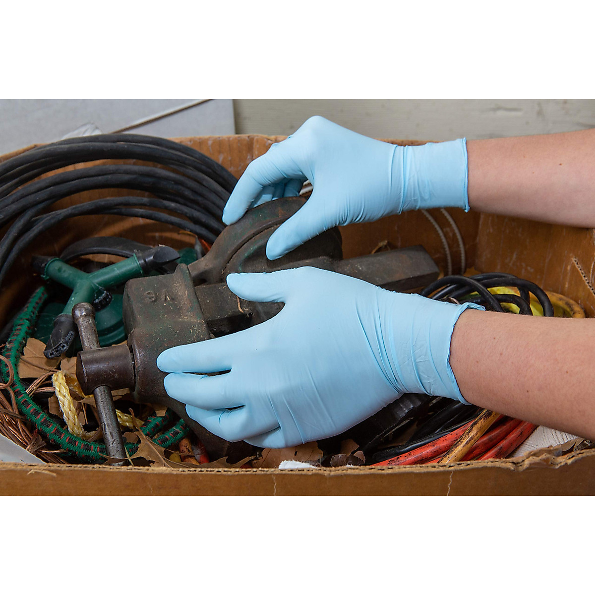 Microflex XCEED-XC310 Disposable Nitrile Gloves, Blue, Size Small, Box of 250