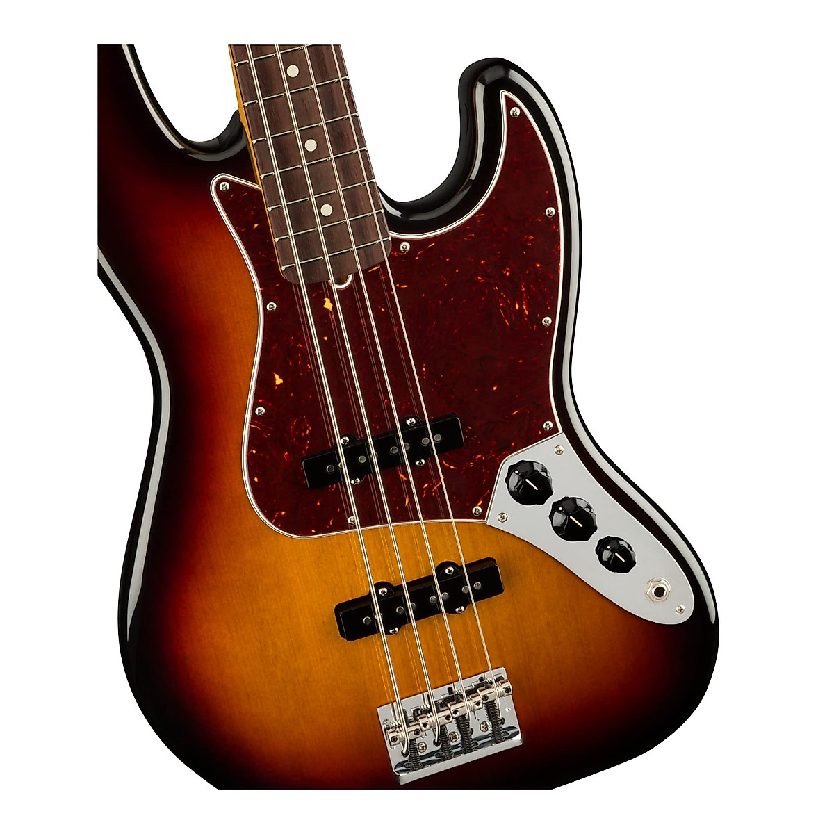 Fender American Professional II Jazz Bass, 3-Color Sunburst, Rosewood Fingerboard