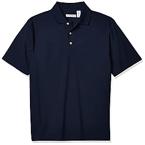 Cubavera Men's Essential Textured Performance Polo Shirt, Dress Blues, X-Large