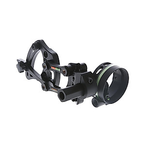 TRUGLO Range Rover Single-Pin .019" Dia Right-Handed Archery Hunting Moving Black Bow Sight with Standard Adjustment - Light Not Included