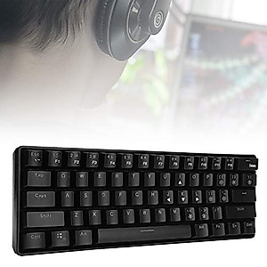 Mechanical Gaming Keyboard, 19 RGB Backlight Modes Gaming Keyboard 61 Keys for Computer Laptop for Pc Gamer