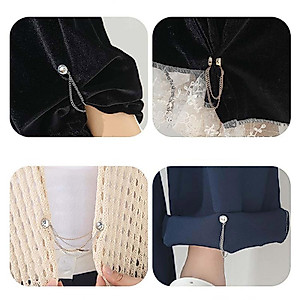 Pants Edges Fixing Clip Buckle Closure Device, Pants and T-Shirt Hem Shortened Artifact Magnetic Suction Seamless Buckle (Gray)