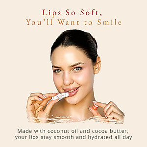 CHAP-LIP Lip Balm Lip Butter with Fruit Flavors, Cocoa Butter, Coconut Oil Moisturizing Vitamin E & Total Hydration Treatment & Soothing Lip Therapy 60 Ct. Made in USA