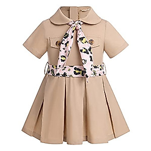 IBTOM CASTLE Wild One Birthday Decorations Girl, Jungle Theme 1st Birthday Supplies, Giraffe 1st Birthday Animal Where The Wild Thing Are Tutu Ruffle Dress Cake Smash Princess Photoshoot Khaki 2-3T