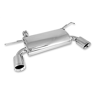 Rugged Ridge 17606.75 Exhaust System Kit, Axle Back, Stainless Steel; 07-18 Jeep Wrangler JK