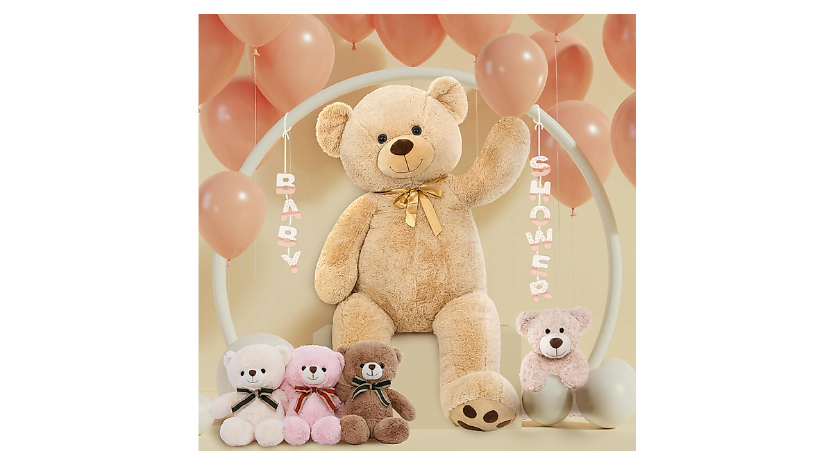 Tezituor Giant Teddy Bear 5 Feet - Soft Cuddly Love Gift for Any Occasion
