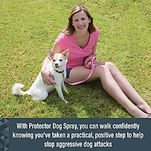 SABRE RED SABRE Protector Dog Spray with Key Ring, 14 Bursts, 12-Foot (4-Meter) Range, Humane Dog Attack Deterrent, Maximum Strength Allowed By EPA