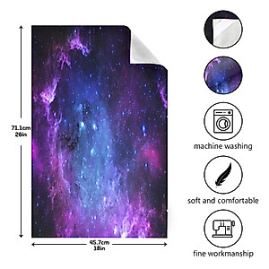 senya Kitchen Towels 4 Pack Kitchen Dish Towels Reusable Cleaning Cloths Universe Galaxy Nebula Space Absorbent Tea Towels Machine Washable Hand Towels