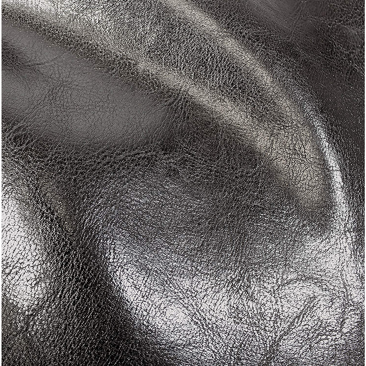 VViViD Bycast65 Black Gloss Top-Grain Faux Leather Marine Vinyl Fabric (1.5ft x 54")