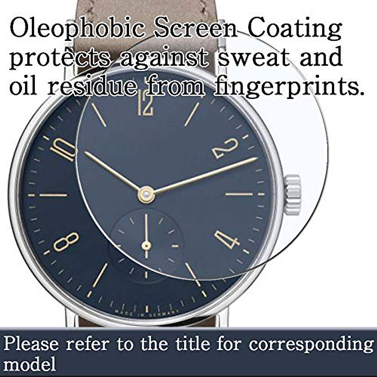 Puccy 3 Pack Tempered Glass Screen Protector, compatible with TAG Heuer Connected SBR8080.EB0284 Protectors Guard