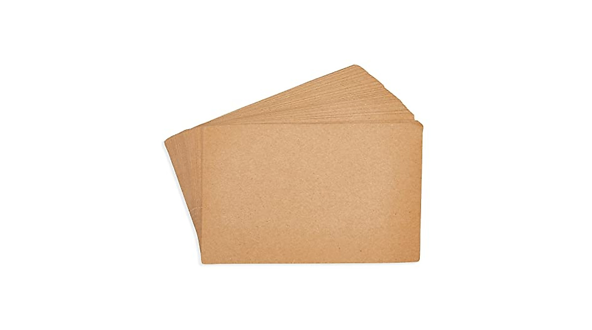 Juvale Blank 3x5 Kraft Paper Index Cards, Note Cards for Home, Office ...