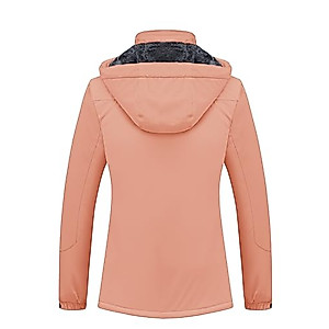 MAGCOMSEN Winter Jackets for Women Skiing Jacket Waterproof Insulated Ski Jackets Thermal Snow Jackets Mountain Snowboarding,S