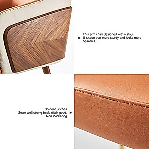 ARTPLAN Dinning Room Accent Chairs for Living Room Arm Chairs for Kitchen Study Room Home Indoor Furniture