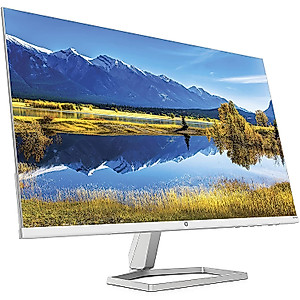 HP 27" Monitor FHD IPS LED Backlit with Audio White Color, Display Features: On-Screen Controls; AMD FreeSync™; Low Blue Light Mode; Dual Speakers (2W per Channel). M27fwa