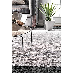nuLOOM Hayworth Contemporary Runner Rug, 2' 6" x 8', Silver