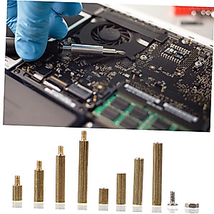 VILLCASE 480 Pcs Computer Screw PC Case Stand Deck Screws Miniature Kits Stand Offs Computer Screw Kit Ceiling Fan Screws Standoff for Circuit Board Motherboard Standoffs PCB Standoffs