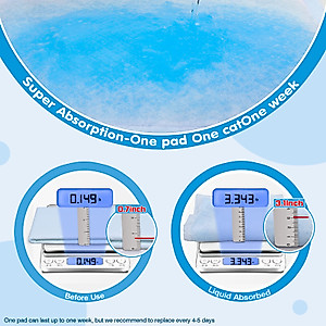 Cat Pad Refills 25 Count Super Absorbent Pee Pads for Cats Enhanced Odor Control with Light Scent 16.9" x 11.4" Compatible with Tidy Cats Breeze Litter System