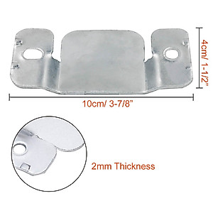 PAXCOO 4 Pack Sectional Sofa Connector Couch Furniture Interlocking Software Bracket with Screws and 12Pcs Furniture Pads