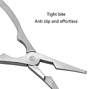 ROYALEAD Stainless Steel Seafood Tools Crabb Stripping Pincers Kitchen Crabb Shrimp Peeling Clamp Pliers Clip