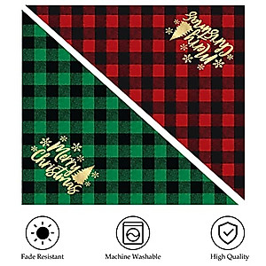 ANEMAUX Christmas Dog Bandanas 2 Pack, Birthday Girl Dog Bandana Holiday, Boy Wedding Dogs Bandanas for Pet Scarf 4th of July, Independence Day