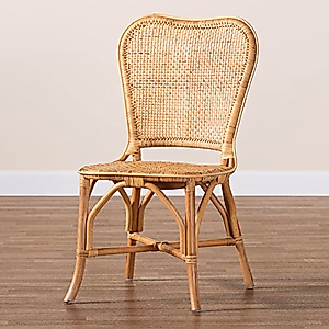Baxton Studio Irene Dining Chair, One Size, Natural Brown