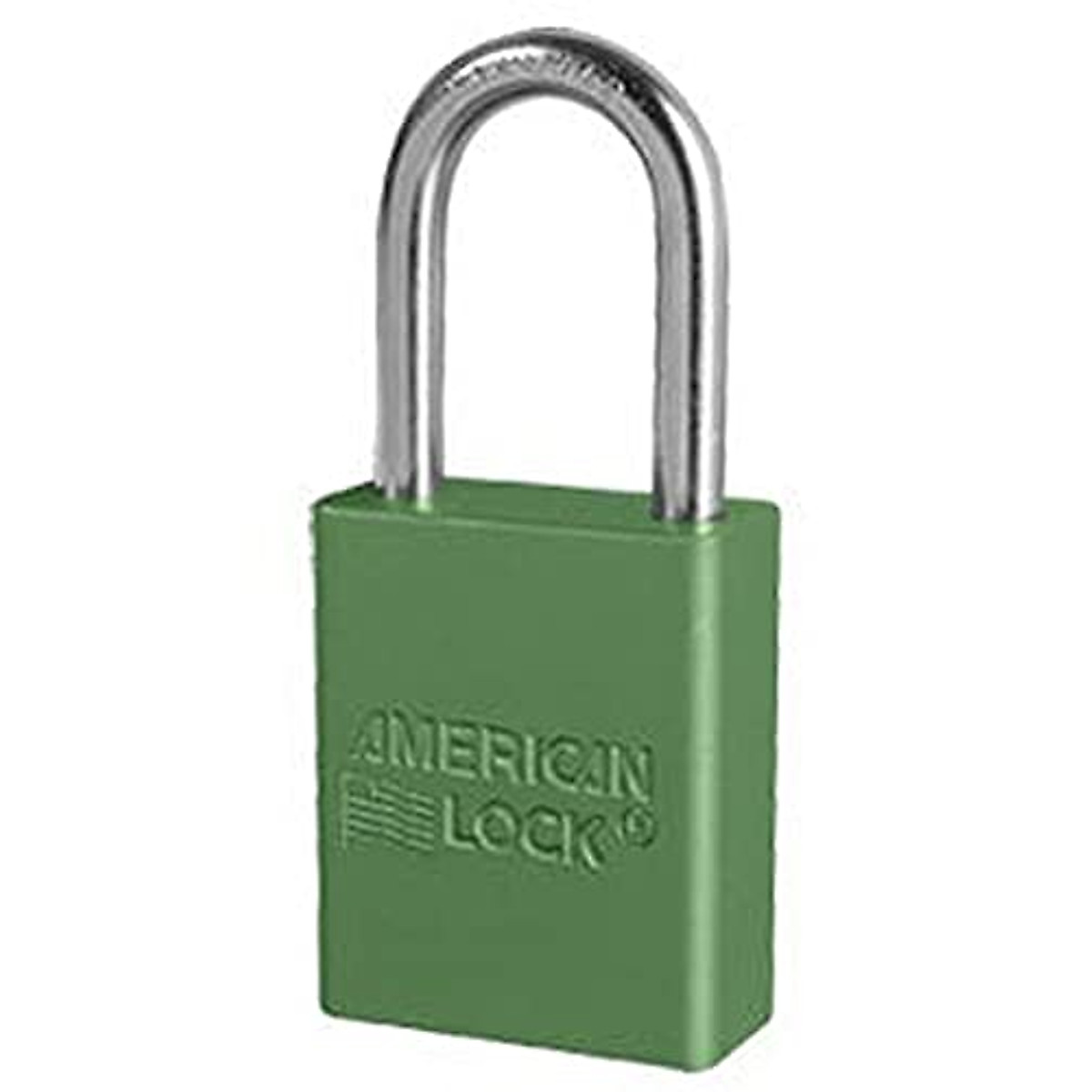 American Lock A1106GRN1KEY Q# DG6842 Keyed Padlock, Aluminum, Green