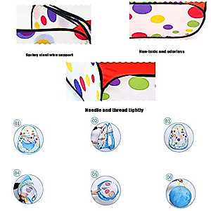 Hamiledyi Small Pet Collapsible Tunnel, Portable Hamster Outdoor/Indoor Playpen, Guinea Pig Fun Hideout Accessories Tent Toys for Bunnies Rats Gerbils Ferrets (Blue)