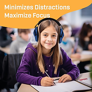 Vanderfields Kids Ear Protection, Noise Canceling Headphones Kids, Age 3-16, 26dB Noise Reduction, Ear Muffs for Kids, Kids Noise Cancelling Headphones, Earmuffs for Autism, Boys, Girls, Toddlers