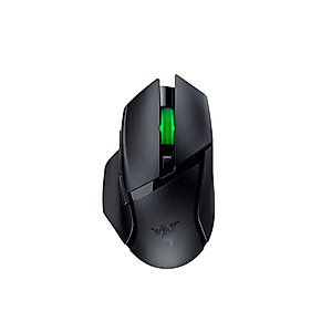 Razer Basilisk V3 X HyperSpeed Wireless Gaming Mouse: Up to 285 Hr Battery - 18K Optical Sensor - Mechanical Switches - Chroma RGB - 9 Programmable Controls - Black
