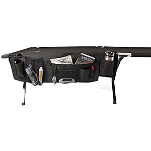TETON Sports Cot Organizer; Great Camping and Hunting Gear; Perfect Companion to the TETON Sports Camping Cots; A Must Have , Black, 39 inches X 12 inches