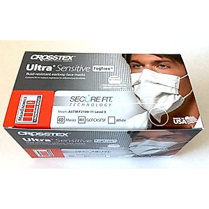 Blue Mask Crosstex International GCFCX Crosstex Fluid Resist Masks Anti-Fog 40/Bx