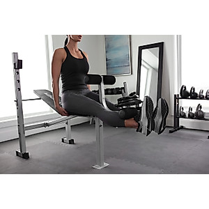Weider Platinum Standard Weight Bench with Fixed Uprights and Integrated Leg Developer