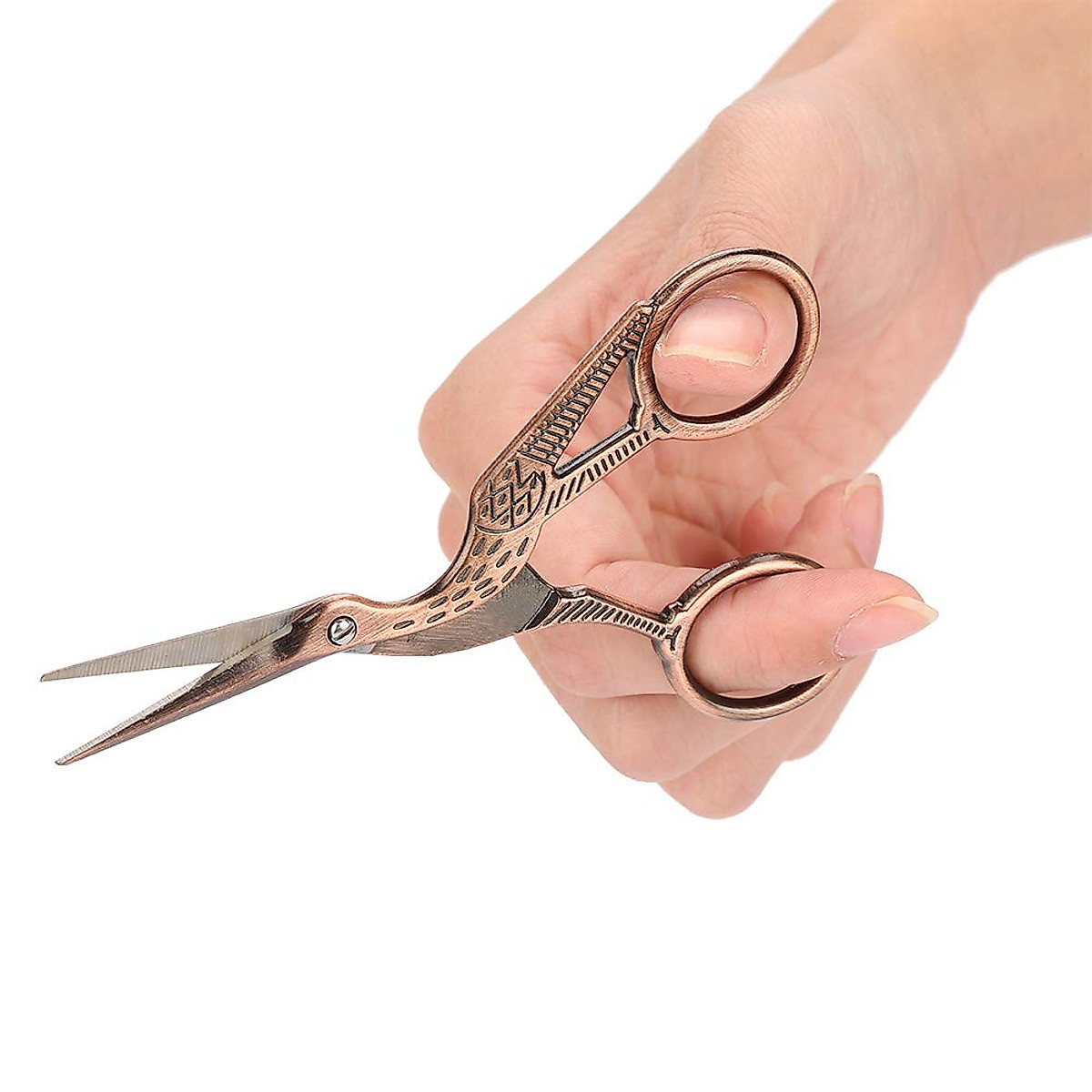 Vintage Stainless Steel Scissors Eyebrows Hair Trim Beauty Makeup Tool Tip Scissors Stainless Steel DIY Tools