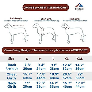 Petridge Dog Clothes with Harness Warm Winter Coat Cold Weather Coats for Puppy Small Medium Dogs (Beige L)