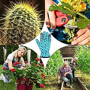 Long Gardening Gloves for Women Thorn Proof, Comfortable Soft Leather Garden Gloves for Gardening, Cleaning, Digging