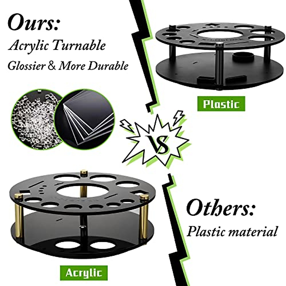 X-cosrack 19-Piece Bar Set,Gold Cocktail Shaker Set for Drink Mixing:Stainless Steel Bar Tools with Rotating Stand,Professional Bartender Kit for Home Bars, Parties