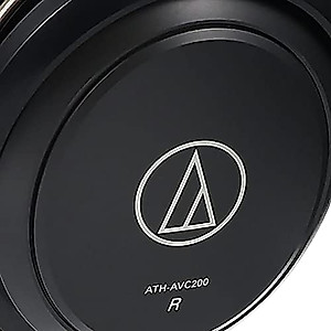 Audio-Technica ATH-AVC200 SonicPro Over-Ear Closed-Back Dynamic Headphones Black, 1/8"