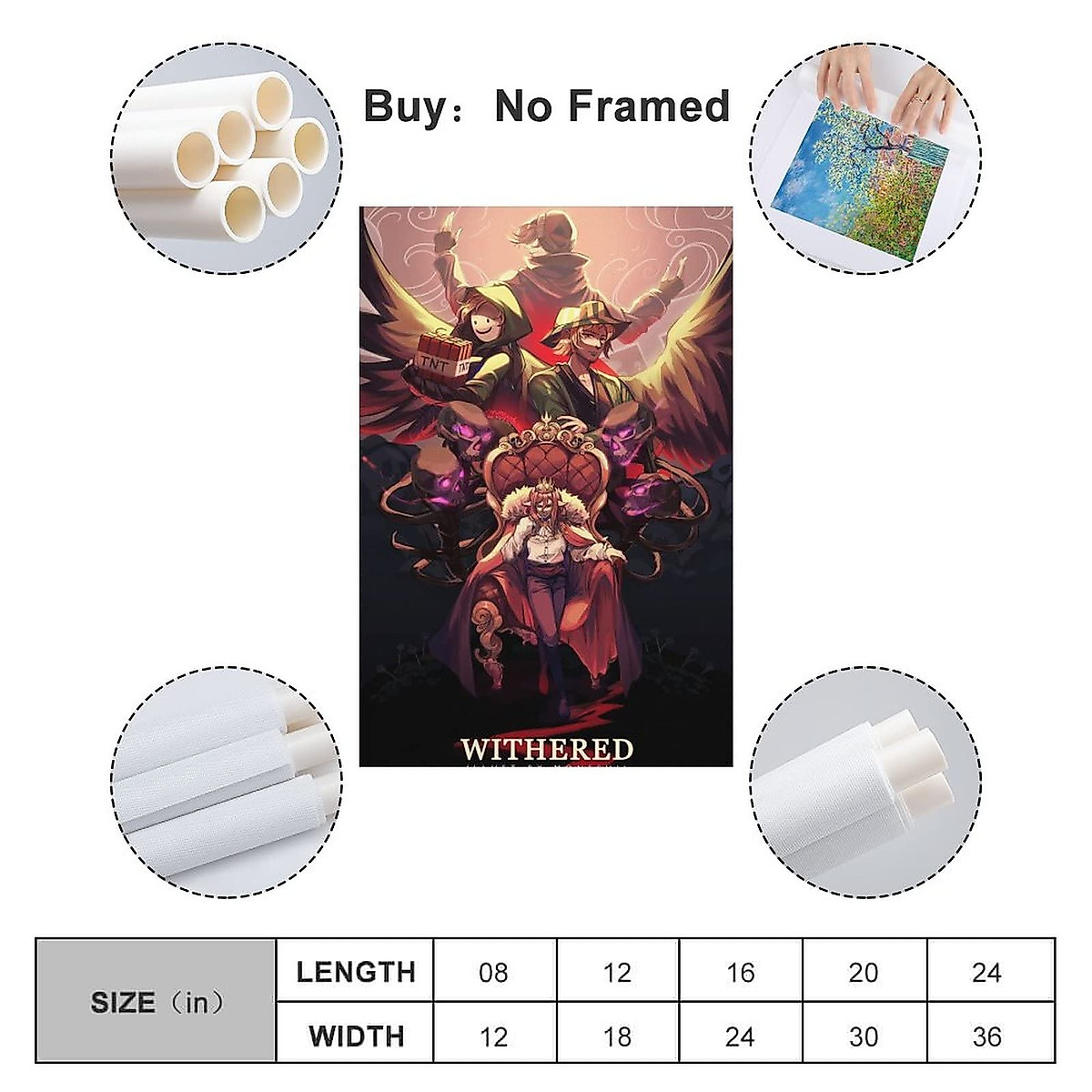 ENYPOLIS Dream SMP Anime Posters & Prints on Canvas Wall Art Poster for Room Decor Unframe 12x18inch(30x45cm)