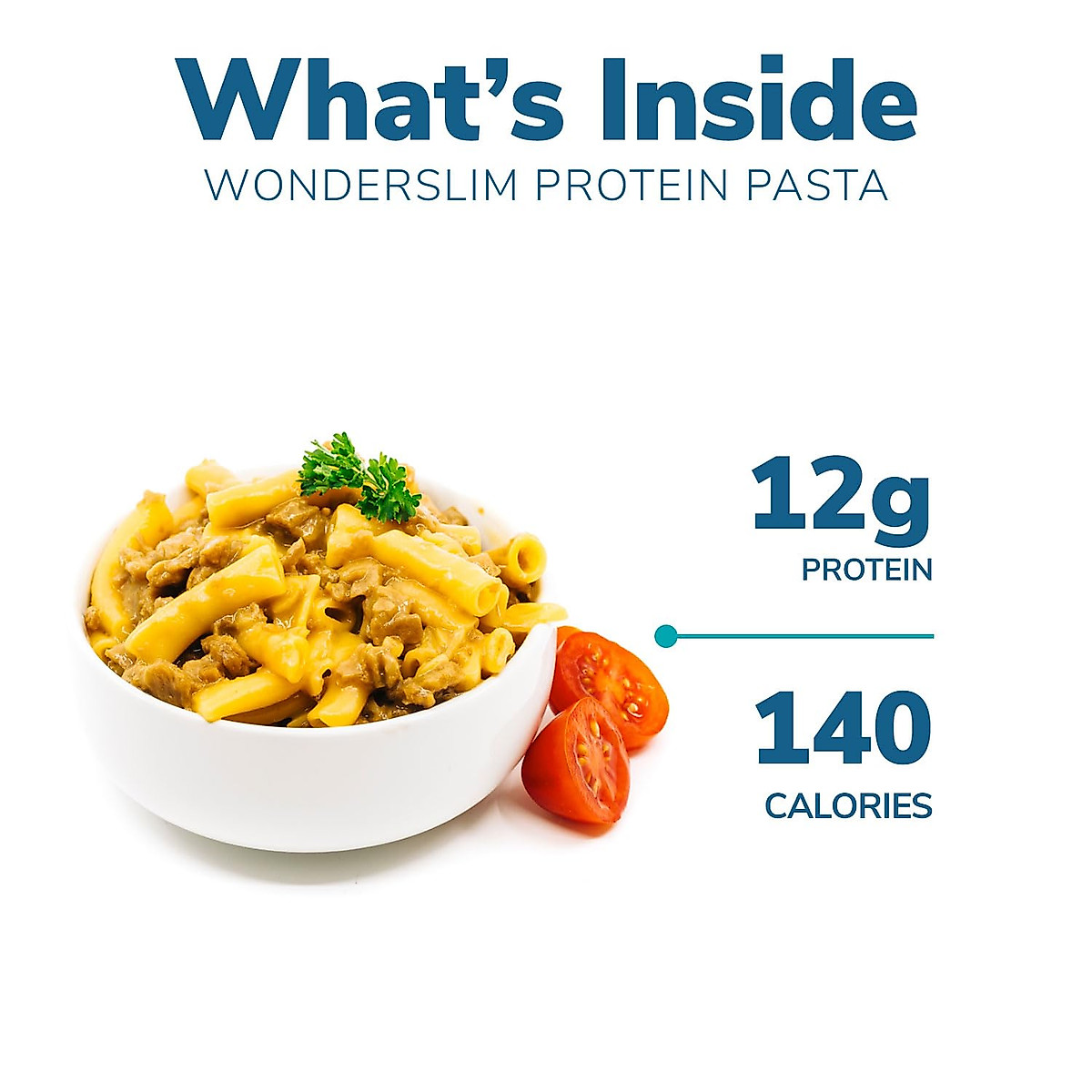 WonderSlim Protein Pasta, Cheese Steak Macaroni, 140 Calories, 12g Protein (7ct)