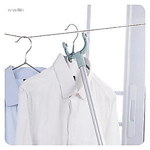 FIDEMM Balcony Fork Pole The Hangers for Clothes Pole Retractable Pole Drying Pole Fork Dress Stick Space Saving Clothing Rack